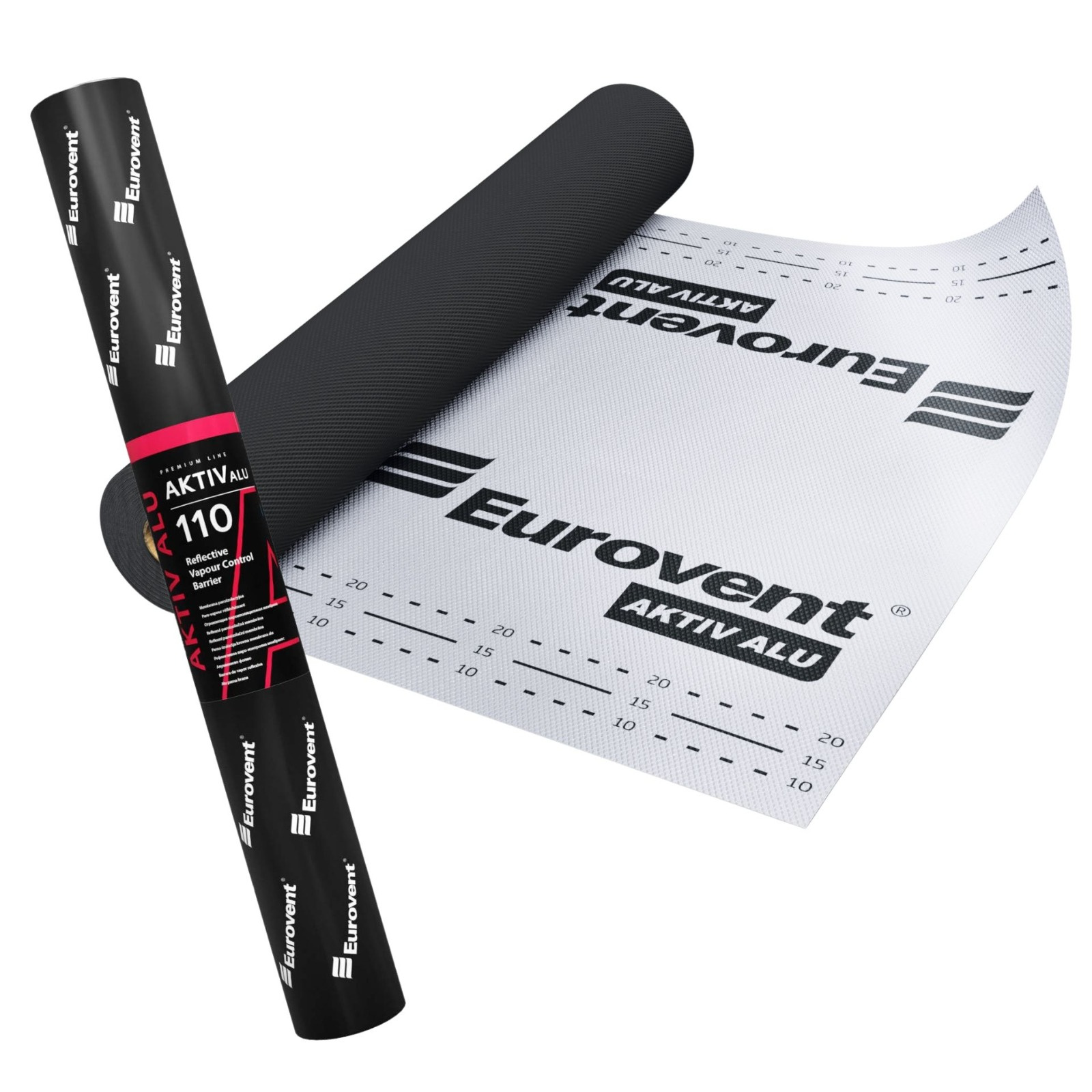Trójwarstwowa membrana paroizolacyjna EUROVENT AKTIV ALU 110 g/m2 + ołówek | RKsklep.pl